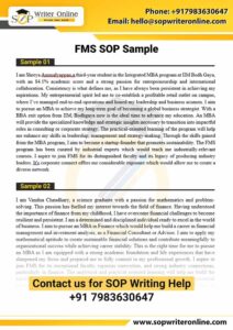 SOP for FMS - Delhi Guidelines | Sample SOP